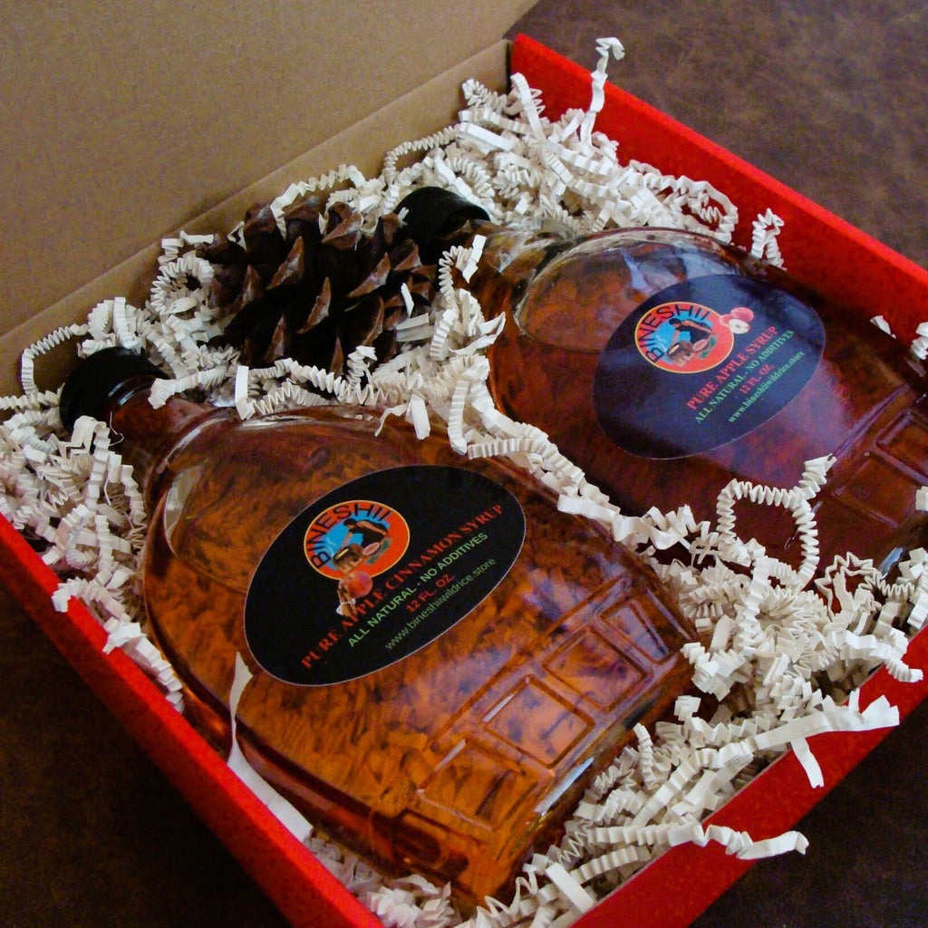 MAPLE SYRUP AND APPLE SYRUP COMBO GIFT BOX – BINESHII WILD RICE